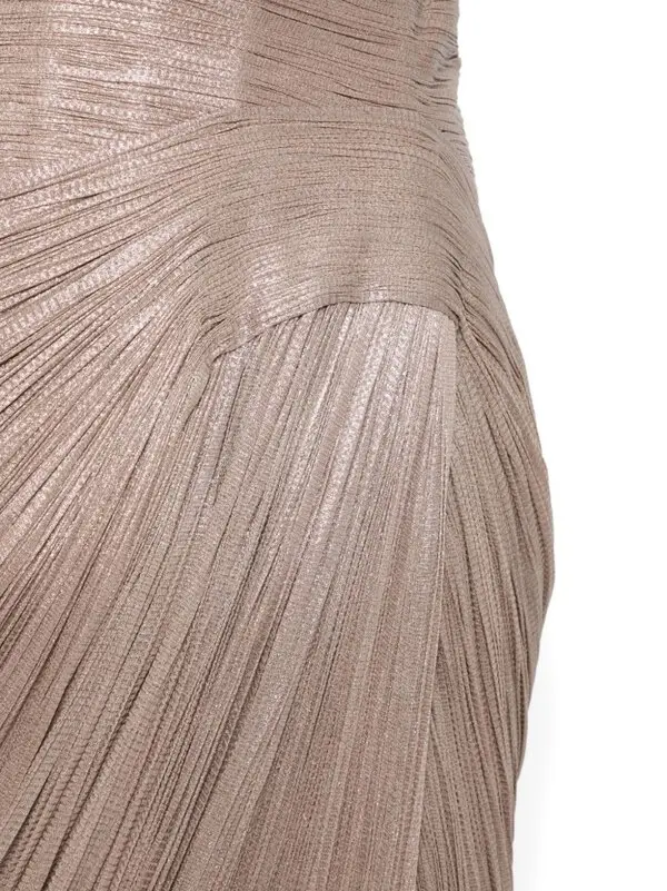 MARIA LUCIA HOHAN Sleeveless Strapless Dress With Asymmetrical Hem