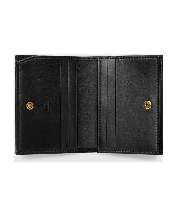 Gucci Gg Marmont Card Case Wallet - Black