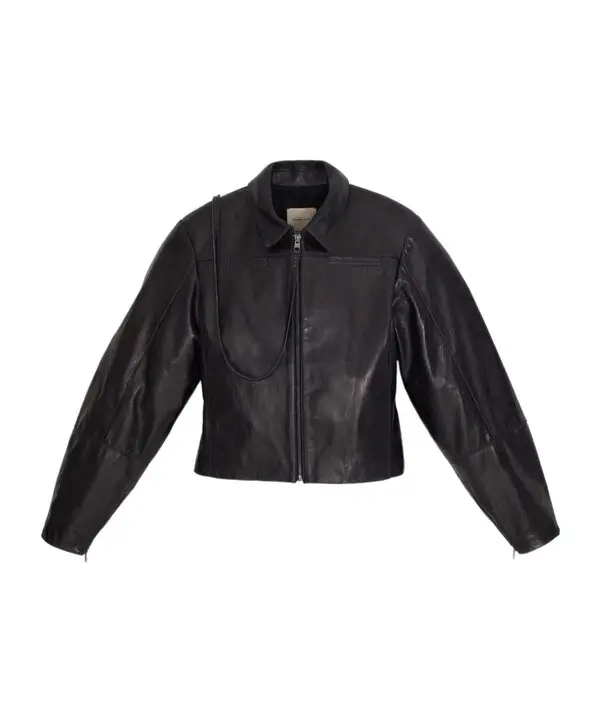 Paloma Wool Long-sleeved Leather Jacket