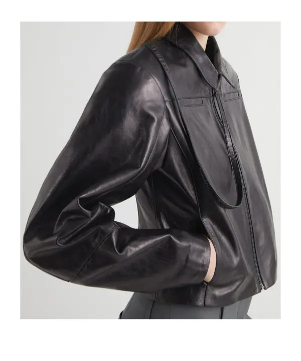 Paloma Wool Long-sleeved Leather Jacket