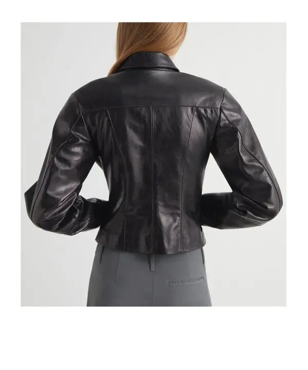 Paloma Wool Long-sleeved Leather Jacket