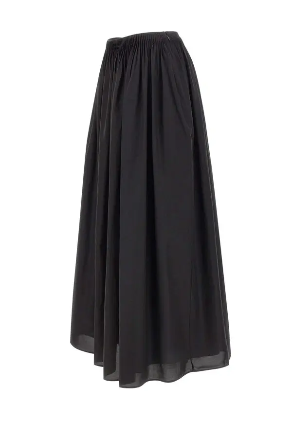 Loulou De Saison Naya Flared Midi Skirt - Black