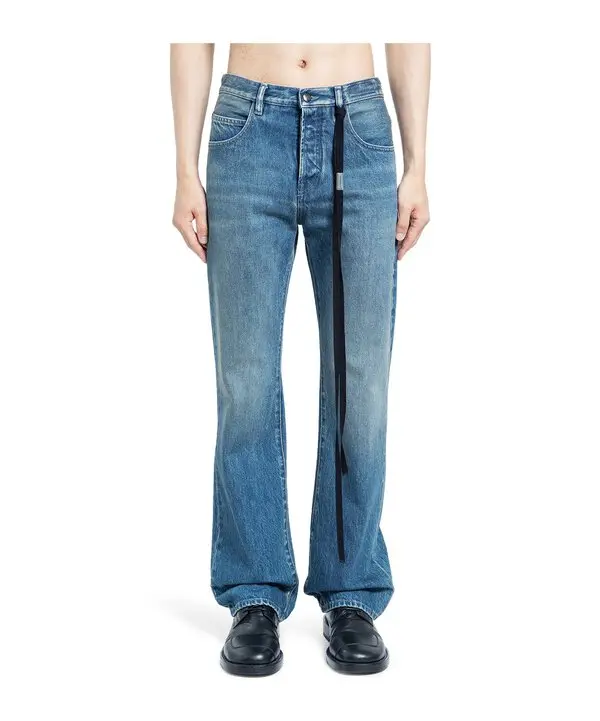 ANN DEMEULEMEESTER Belted Flare Jeans