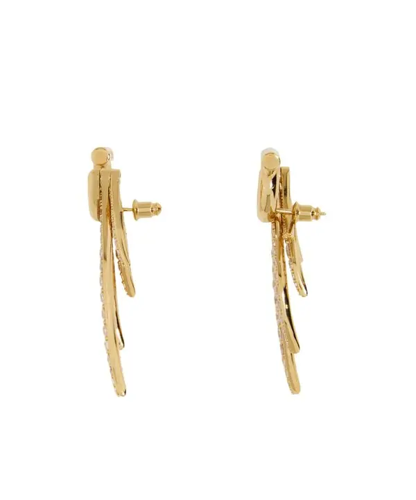 FERRAGAMO Embellished Gancini Stud Earrings