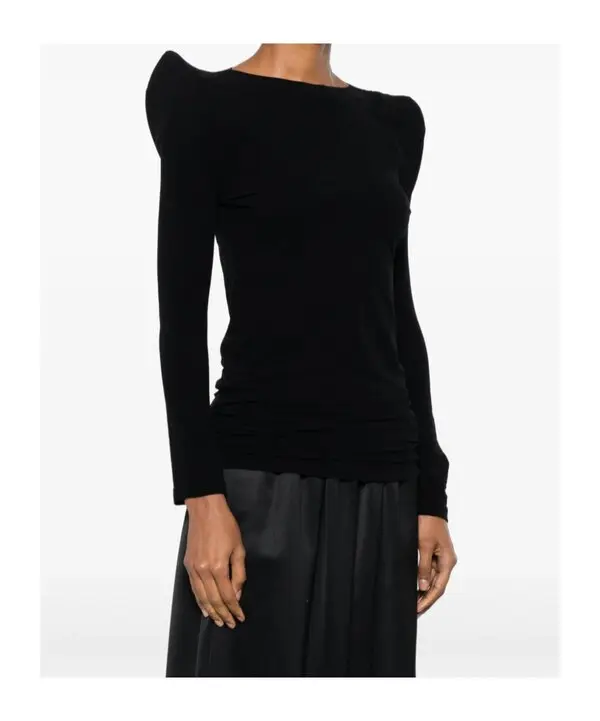 Junya Watanabe Boat Neck Long-sleeve Top With Sculptural Shoulders