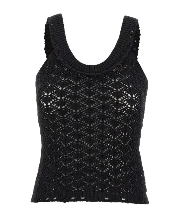Blumarine Crochet Tank Top