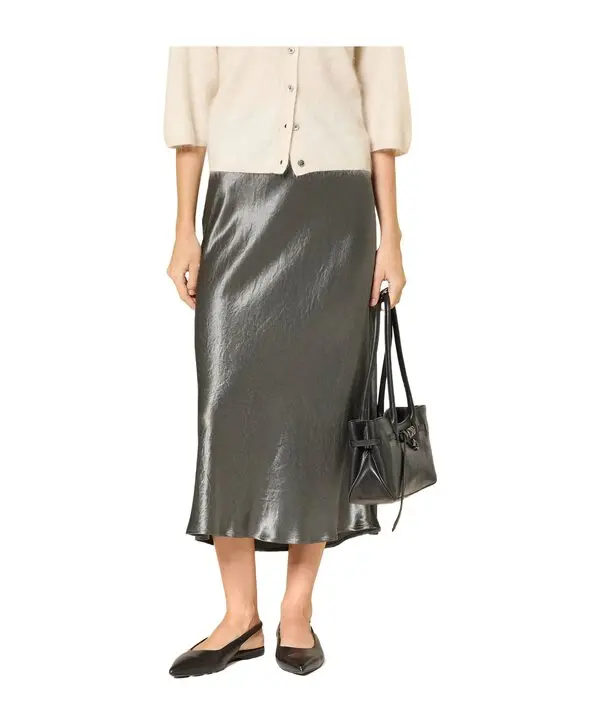 Max Mara Satin Midi Skirt