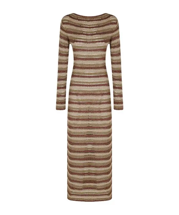 MC2 SAINT BARTH Striped Knitted Dress