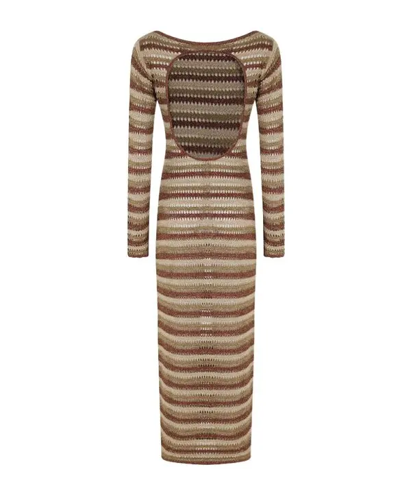MC2 SAINT BARTH Striped Knitted Dress