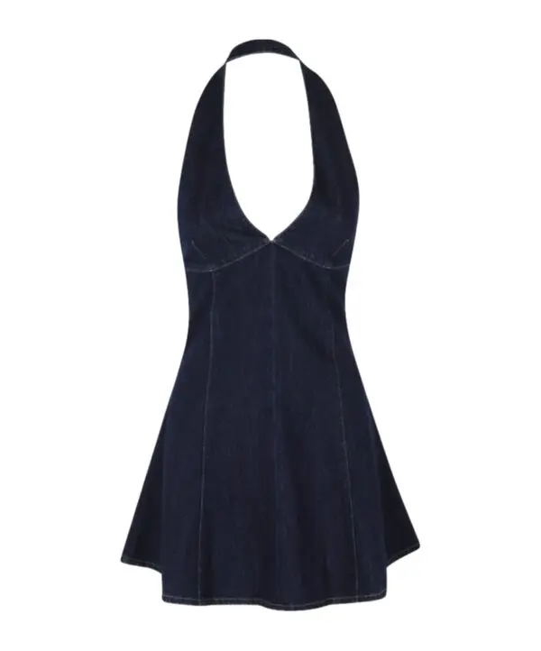 MC2 SAINT BARTH Halterneck Backless Mini Dress