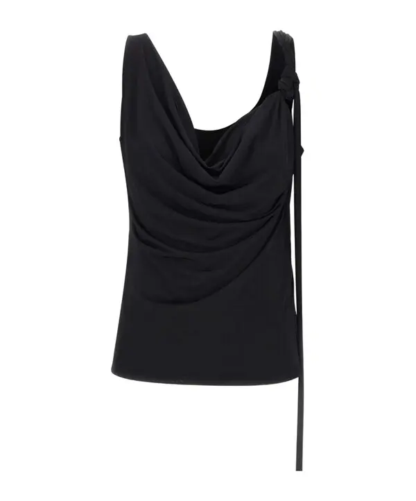 Blumarine Draped Knot-detail Top