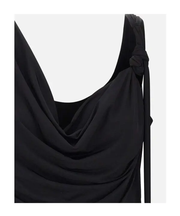 Blumarine Draped Knot-detail Top