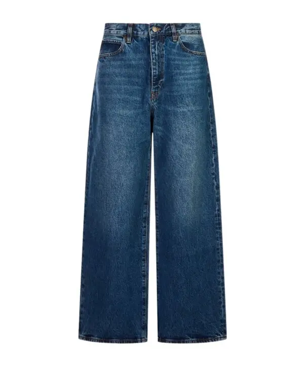FRAME The Bow Wide-leg Jeans - Blue