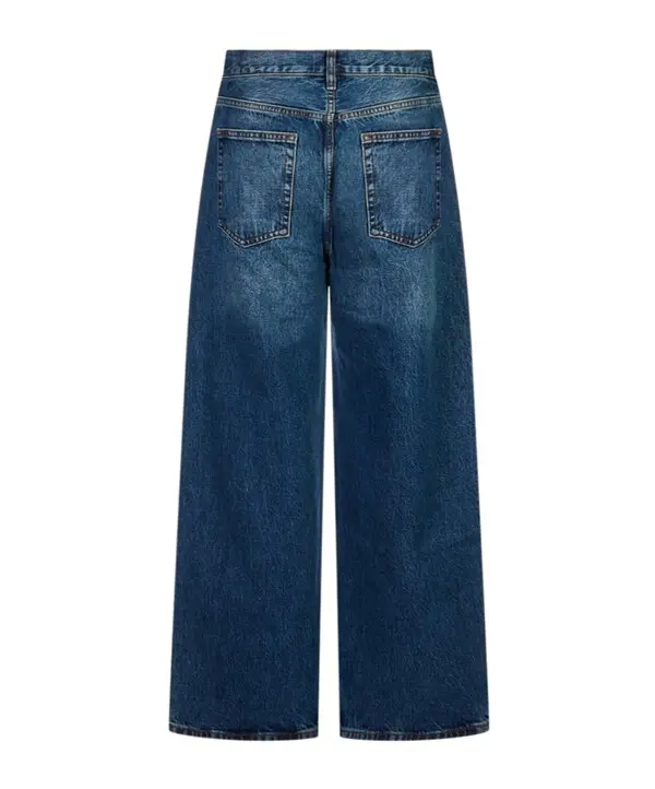 FRAME The Bow Wide-leg Jeans - Blue