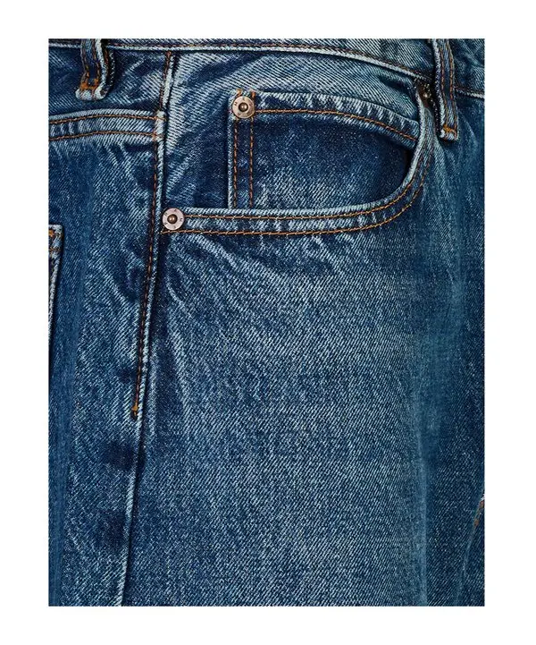 FRAME The Bow Wide-leg Jeans - Blue
