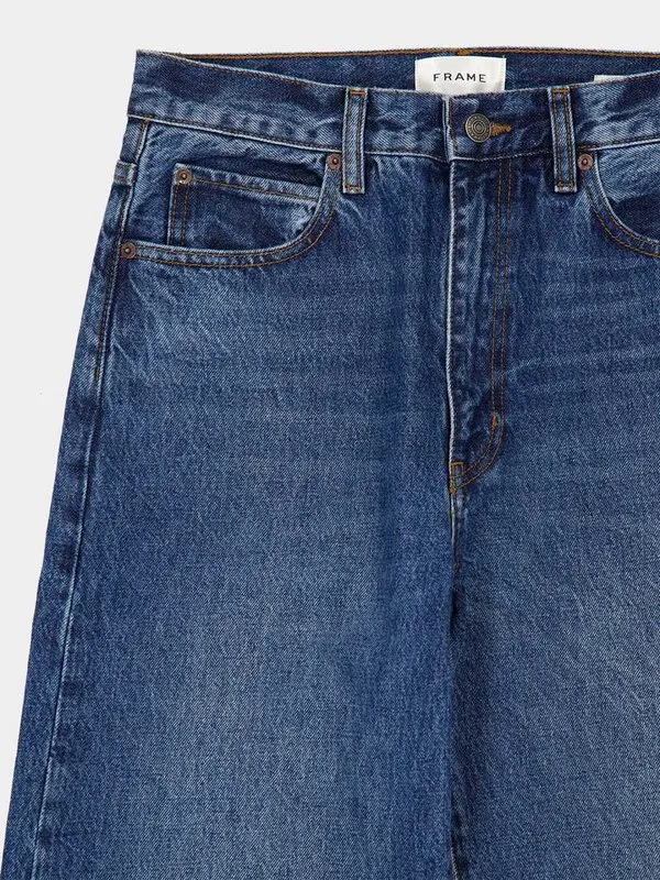 FRAME The Bow Wide-leg Jeans - Blue