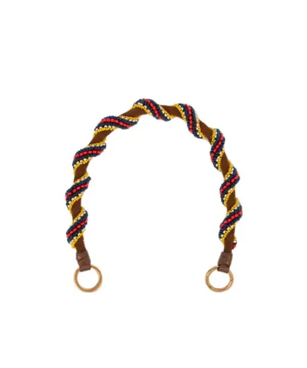 Etro Twisted Beaded Bag Strap - Brown