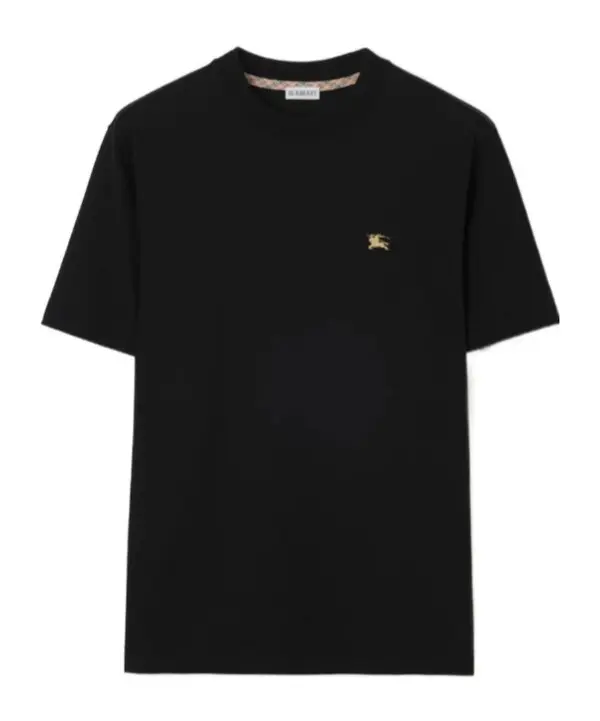 Burberry Ekd Embroidered Crewneck T-shirt - Black