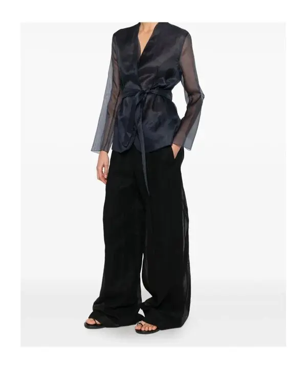 Brunello Cucinelli Elasticated-waistband Palazzo Pants - Black