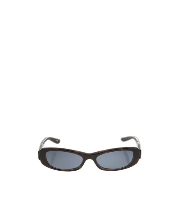 Balenciaga Rectangular Logo Detail Sunglasses