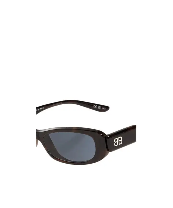 Balenciaga Rectangular Logo Detail Sunglasses
