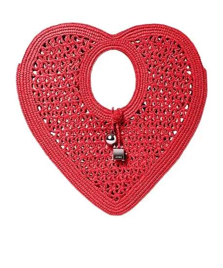 Jacquemus Woven Heart-shaped Handbag