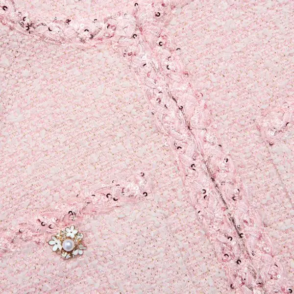 SELF-PORTRAIT Boucle Jacket With Hook-eye Closure