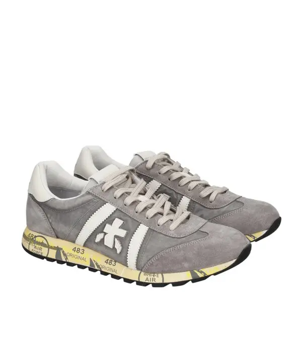 Premiata Lucy 8187 Suede And Fabric Sneakers