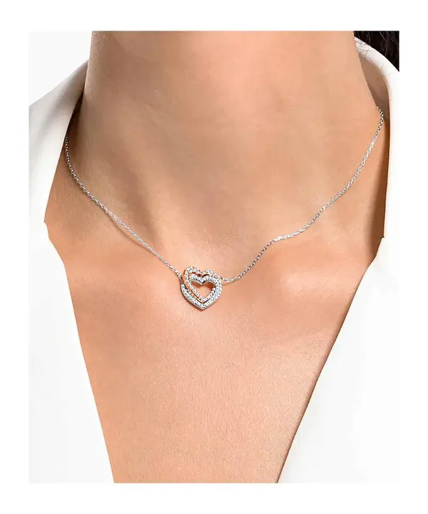 SWAROVSKI Double Heart Necklace