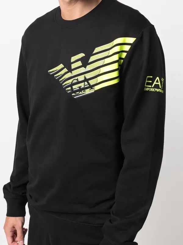 Emporio Armani Crewneck Sweatshirt With Printed Logo