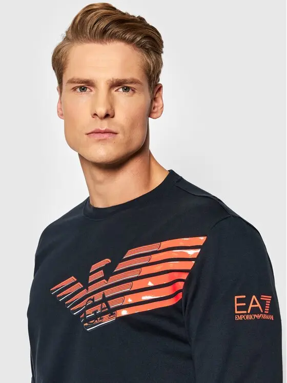 Emporio Armani Logo Print Crewneck Sweatshirt