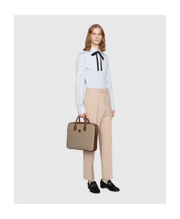 Gucci Interlocking G Monogram Laptop Bag
