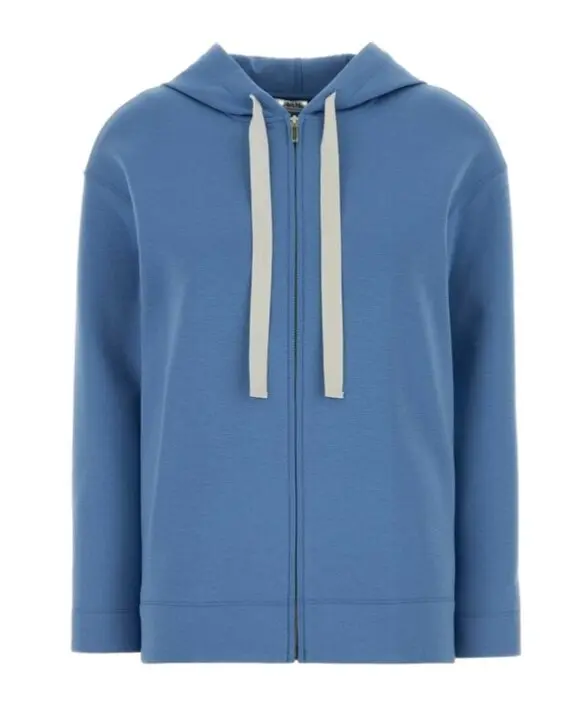 Max Mara Smmdoria Zipped Hoodie - Turquoise