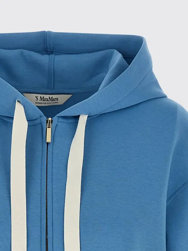 Max Mara Smmdoria Zipped Hoodie - Turquoise