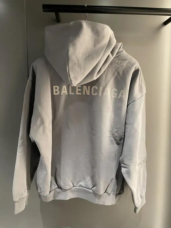 Balenciaga Logo Embroidered Hoodie
