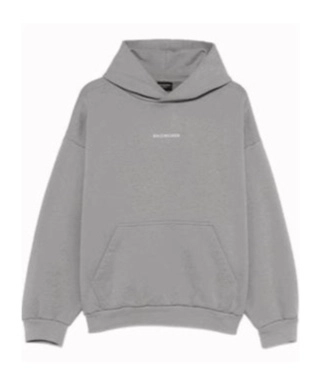 Balenciaga Logo Embroidered Hoodie