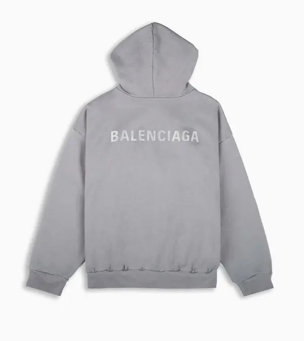 Balenciaga Logo Embroidered Hoodie