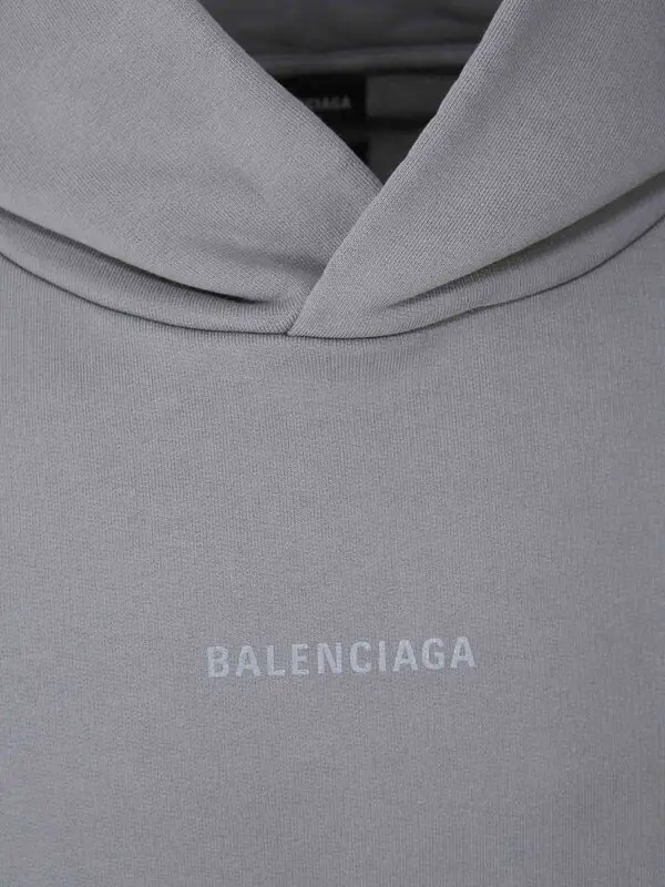 Balenciaga Logo Embroidered Hoodie