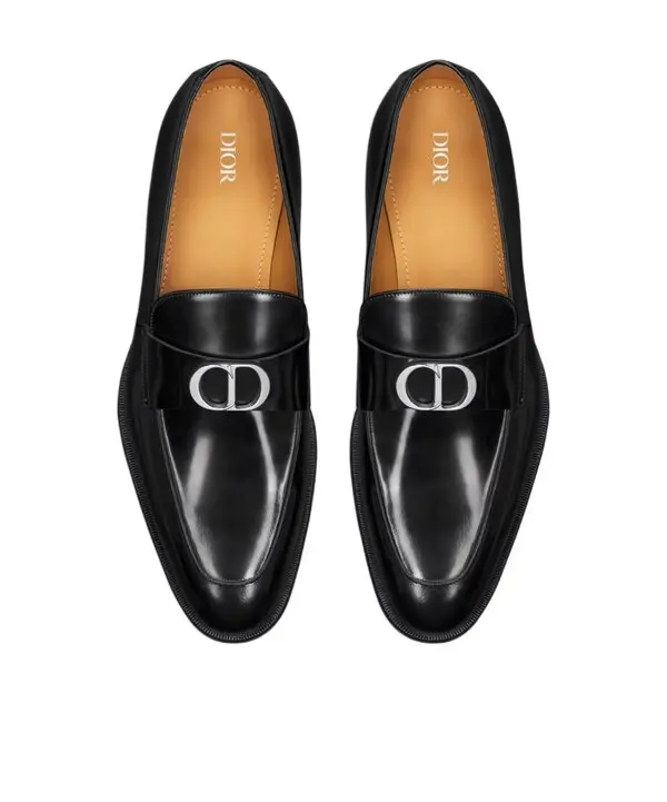Dior Logo Plaque Slip-on Loafers