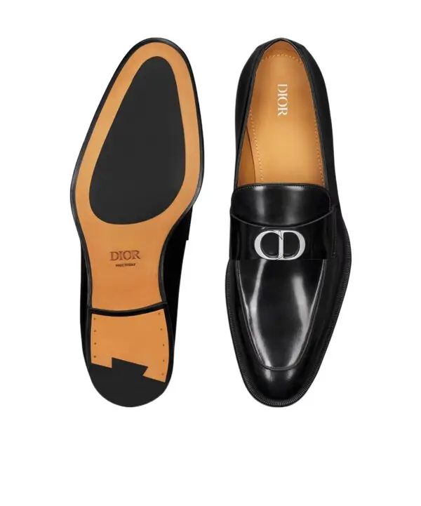 Dior Logo Plaque Slip-on Loafers