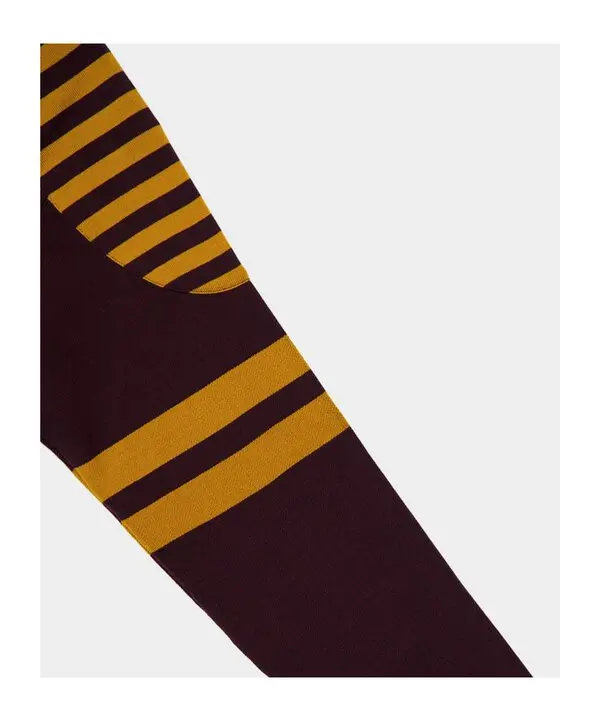 BODE Tie Neckline Sweater With Ribbed Trim And Logo Detail