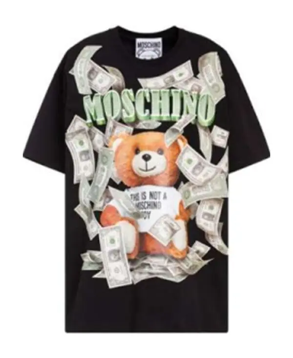 Moschino Teddy Bear Money Print T-shirt - White