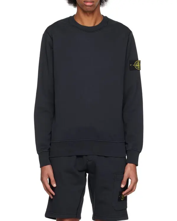 Stone Island Logo Patch Crewneck Sweatshirt