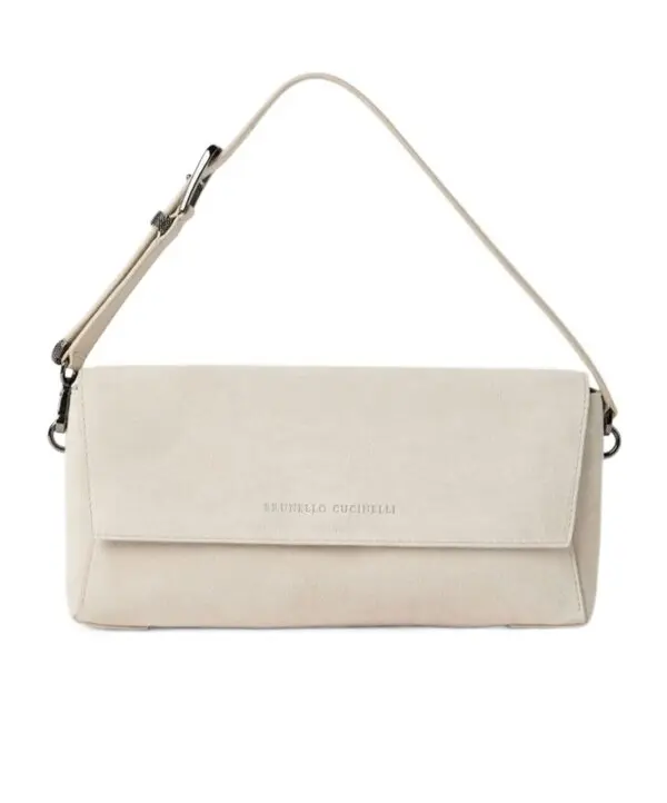 Brunello Cucinelli Soft Foldover Shoulder Bag