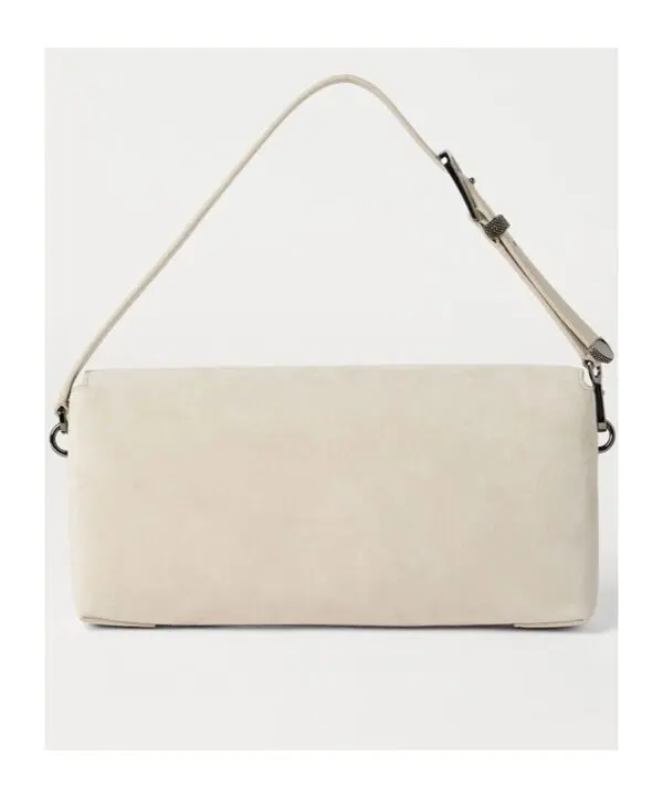 Brunello Cucinelli Soft Foldover Shoulder Bag