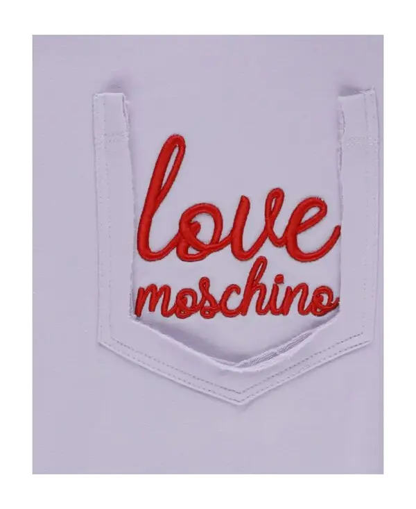 Moschino Crew Neck Embroidered Logo Sweatshirt