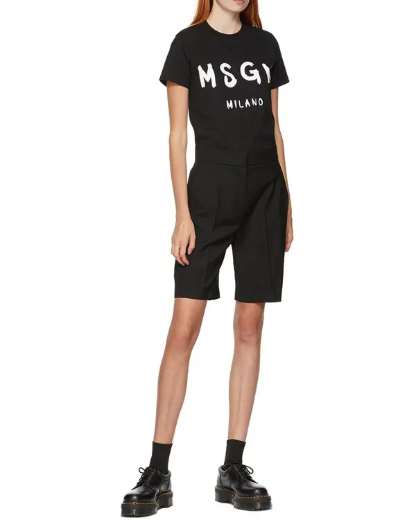 MSGM Logo Print Short Sleeve T-shirt