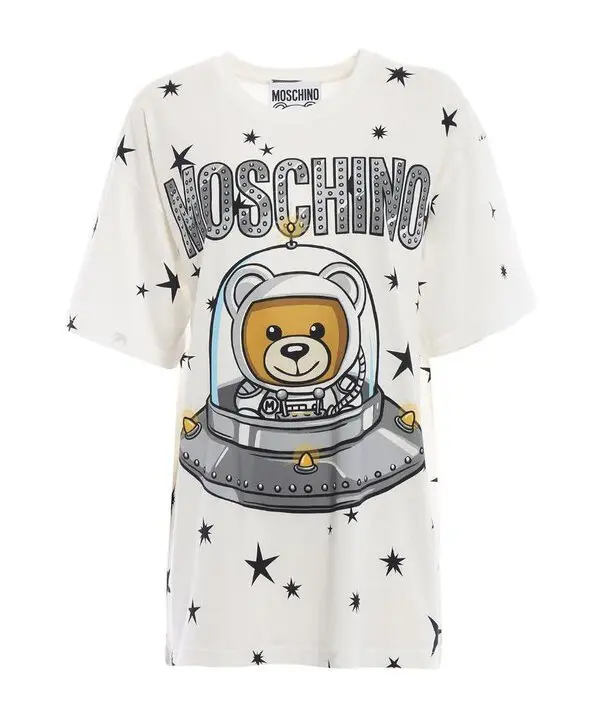 Moschino Round Neck Short Sleeve T-shirt