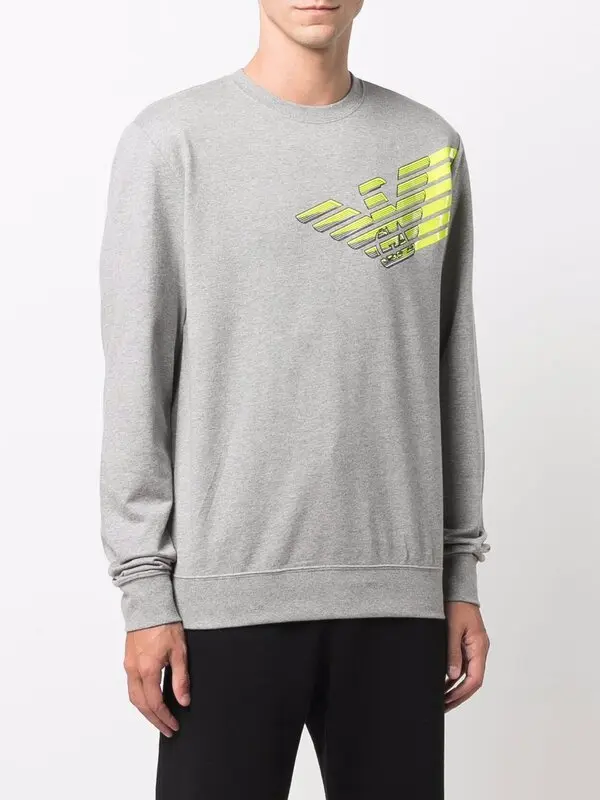 EA7 Logo Print Sweatshirt