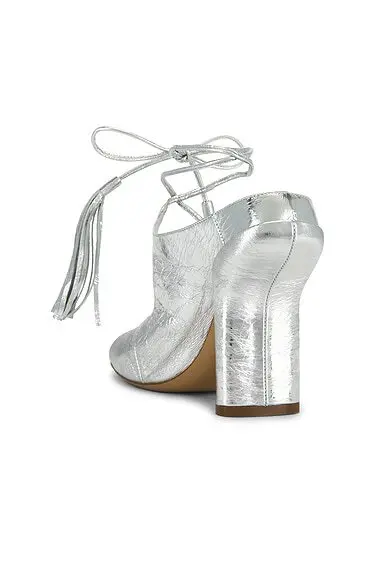 Dries Van Noten Metallic Tie Heel